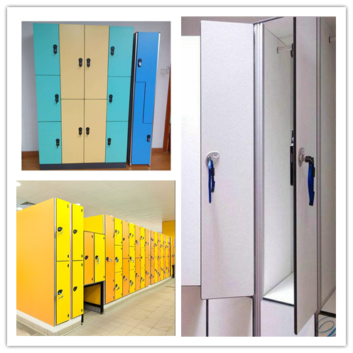 CE Factory Locker Room Hpl Lockers , Hpl Cabinets Equipped With Cambert