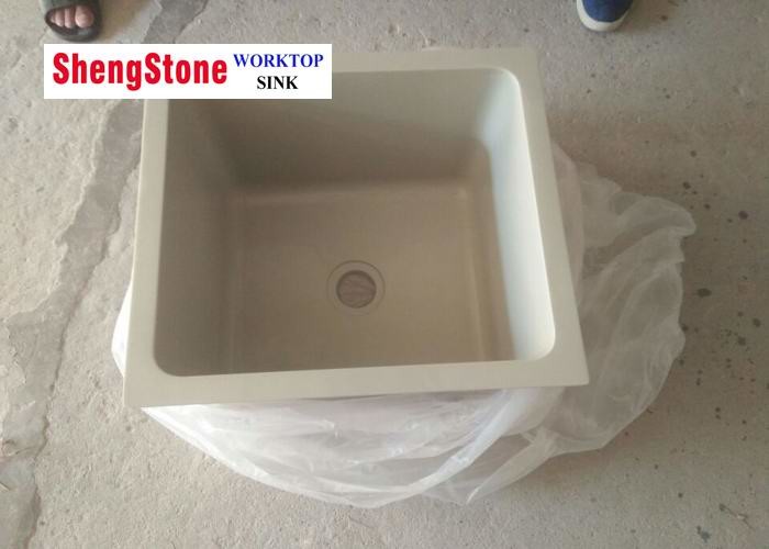 Light Grey Lab Epoxy Resin Sink Alkali Resistance 430*380*285mm
