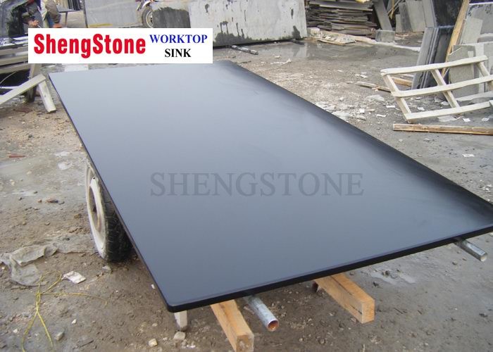 Custom Black Epoxy Resin Worktop For Education Laboratory , Medical ...